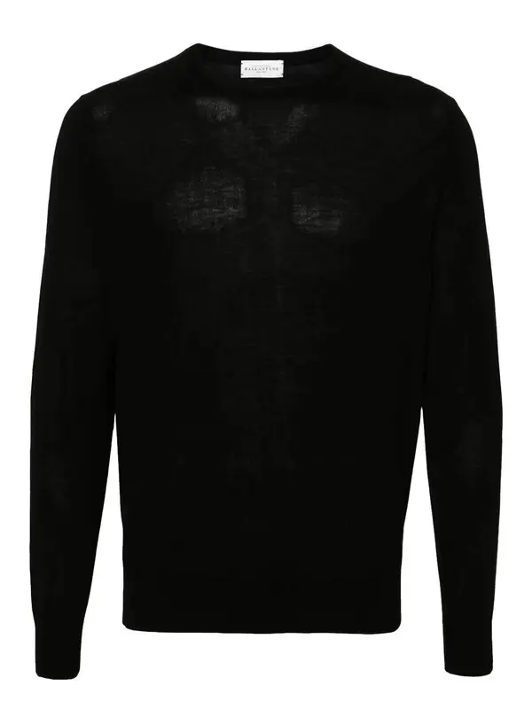 BALLANTYNE Crew Neck Pullover - Black