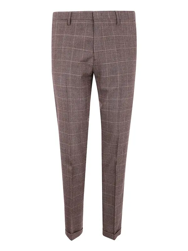 Paul Smith Flat Front Trousers - Brown