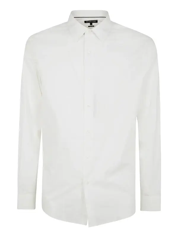 Michael Kors Long Sleeves Classic Cotton Shirt - White