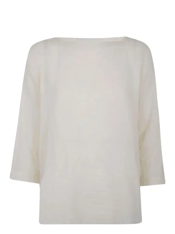 DANIELA GREGIS Camicia Quadrato Washed Wool Shirt - White