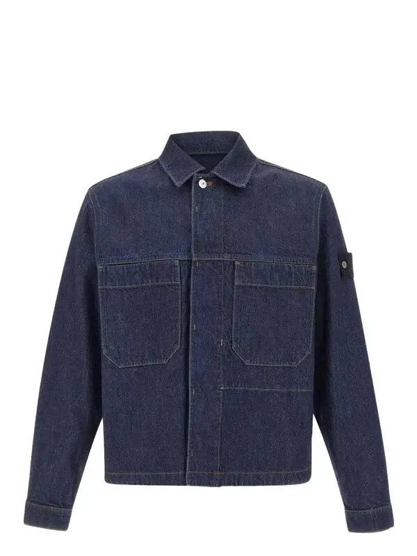 Stone Island Denim Jacket - Blue