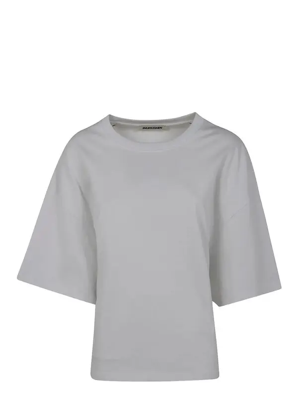 DARKPARK Doyle Draped Short Sleeve Tee - White