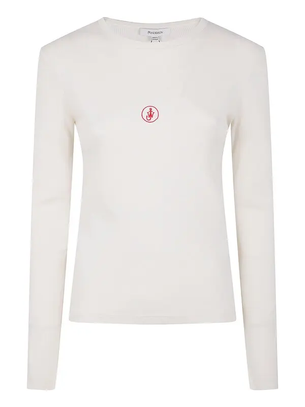 J.W.ANDERSON Anchor Embroidery T-shirt - White