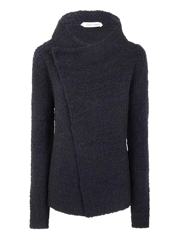 Alberta Ferretti Boucle Wool-blend Jacket - Black