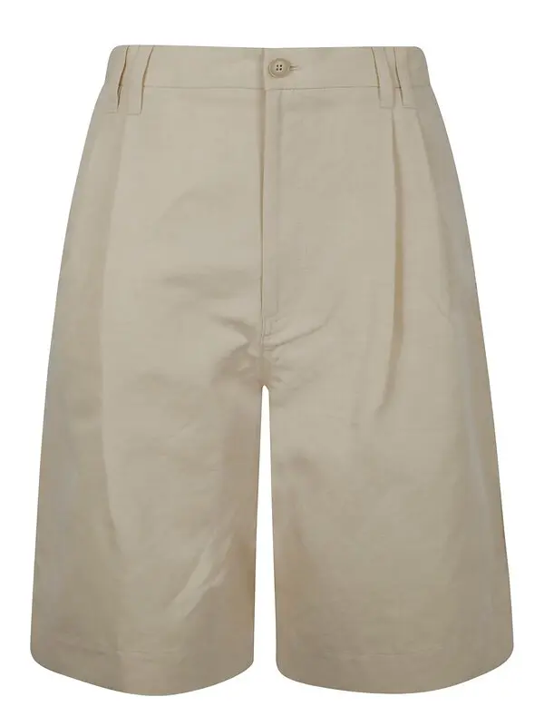 Filippa K Relaxed Pleated Cotton Linen Skirt - Beige