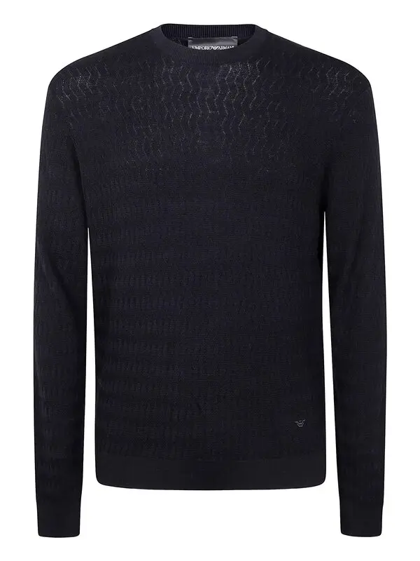 Emporio Armani Round Neck Sweater - Black