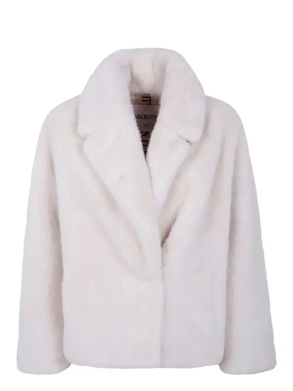 VALENTINI 1972 Eco Mink Short Faux Fur - White