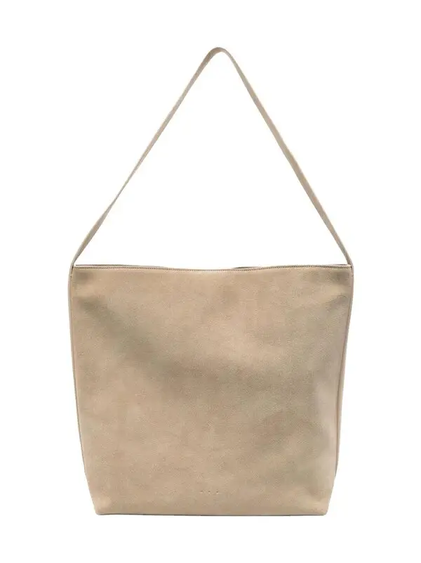 AESTHER EKME Supple Suede Shoulder Bag - Beige