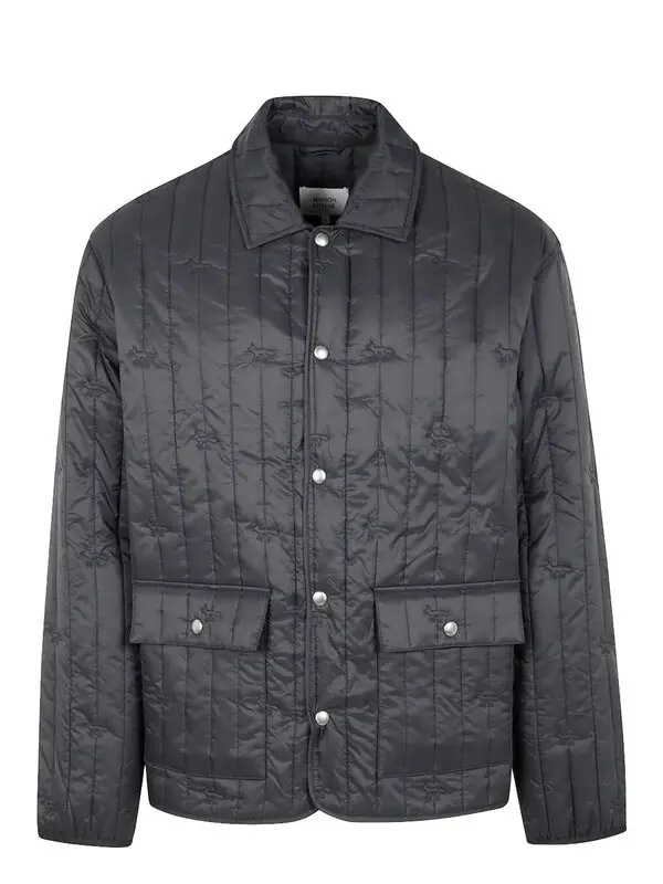 Maison Kitsuné Quilted Blouson - Gray