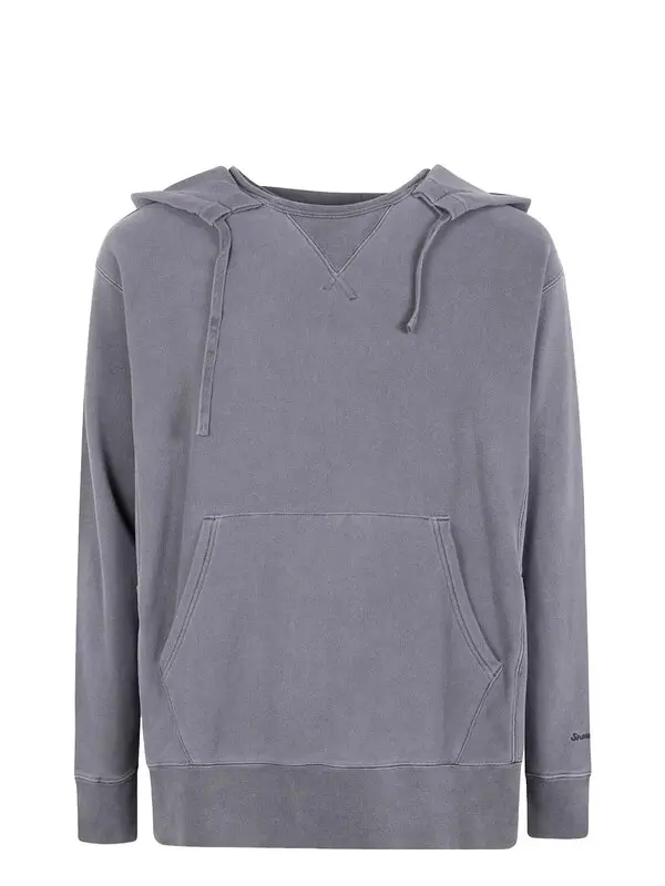 SNOW PEAK Garment Dyed Hooded Sweatshirt - Gray