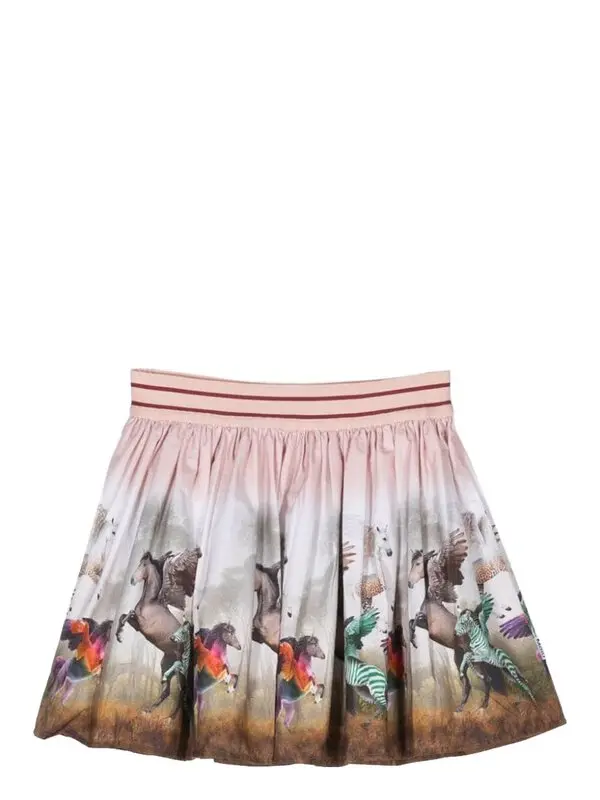 MOLO Printed Skirt - Beige
