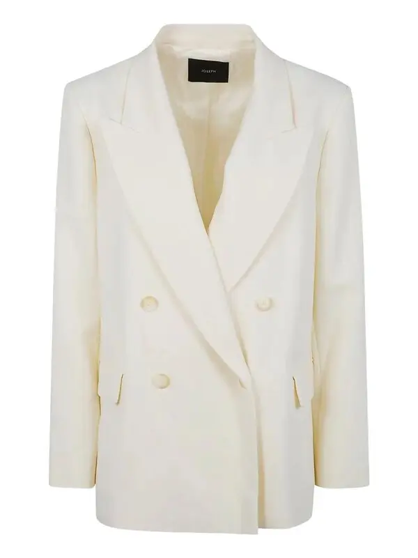 JOSEPH Jaden Jacket Comfort Cady - White