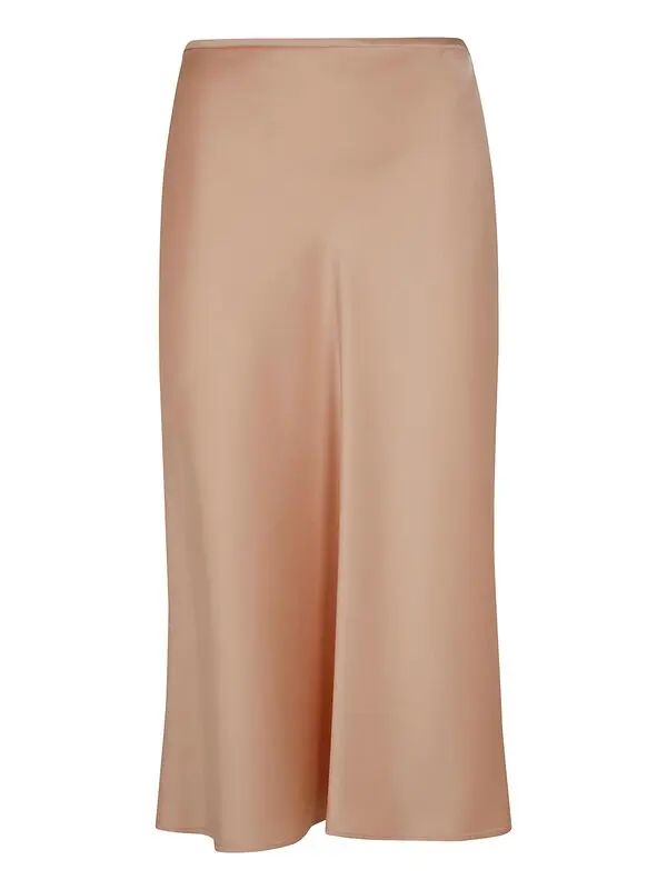 Blumarine Enver Satin Skirt - Pink