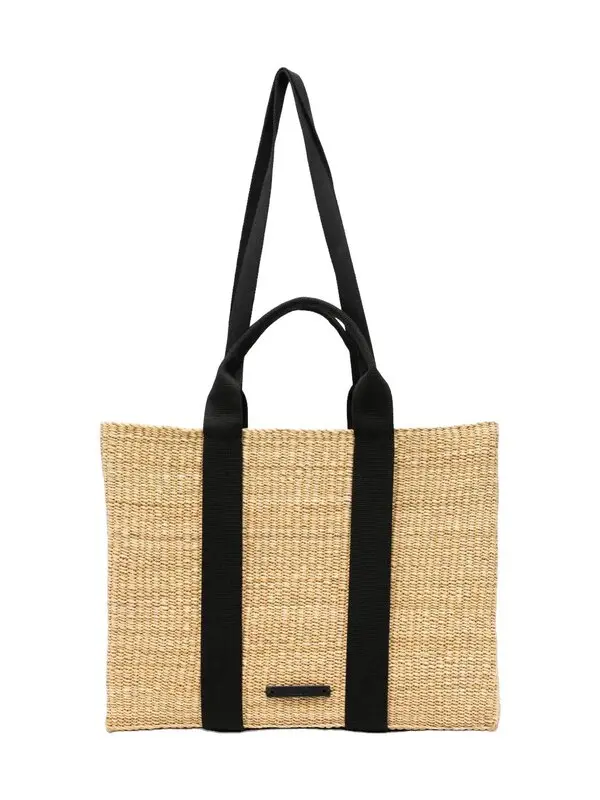 Muuñ Jerome Straw Tote - Beige