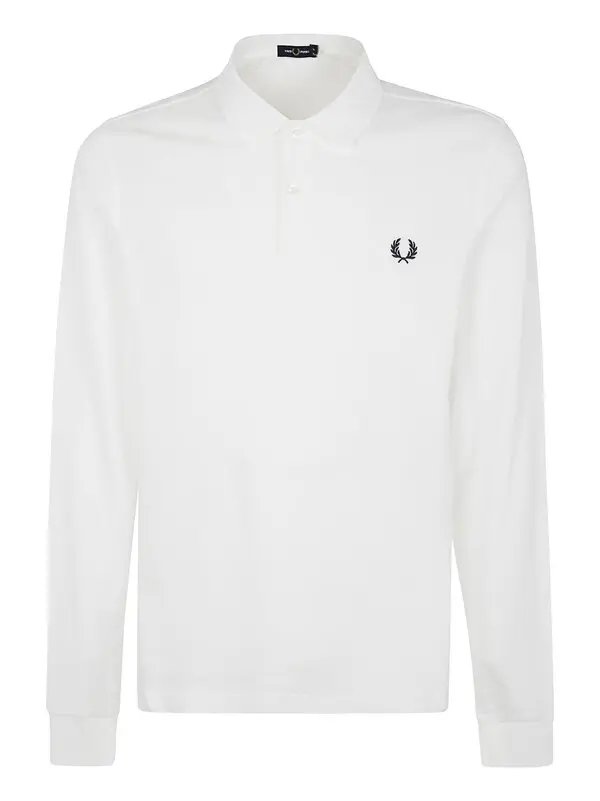 Fred Perry The Long Sleeve Fp Shirt - White