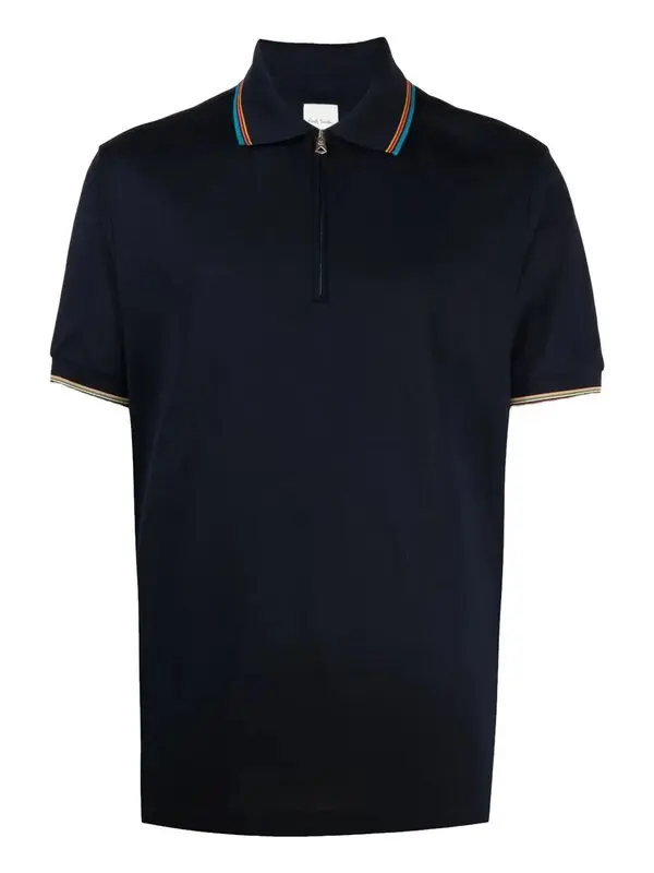 Paul Smith Polo Shirt Str Detail - Blue