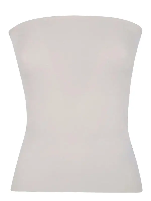 ENTIRE STUDIOS Bandeau Top - White