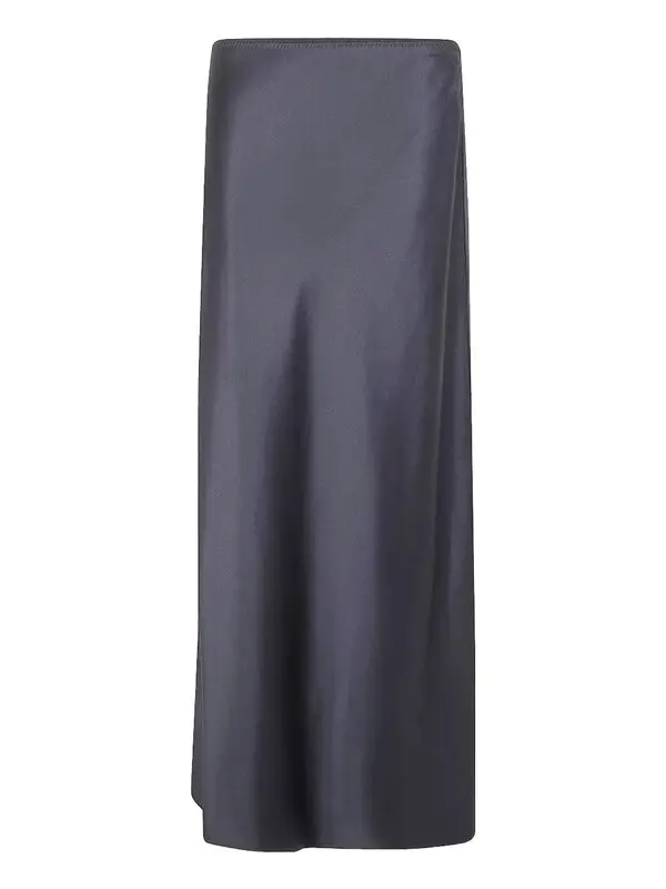 JOSEPH Isaak Long Skirt Silk Satin - Black