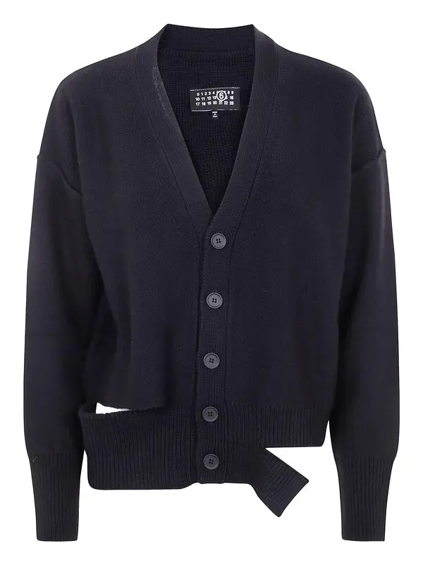 MAISON MARGIELA Relaxed Fit Cardigan - Black
