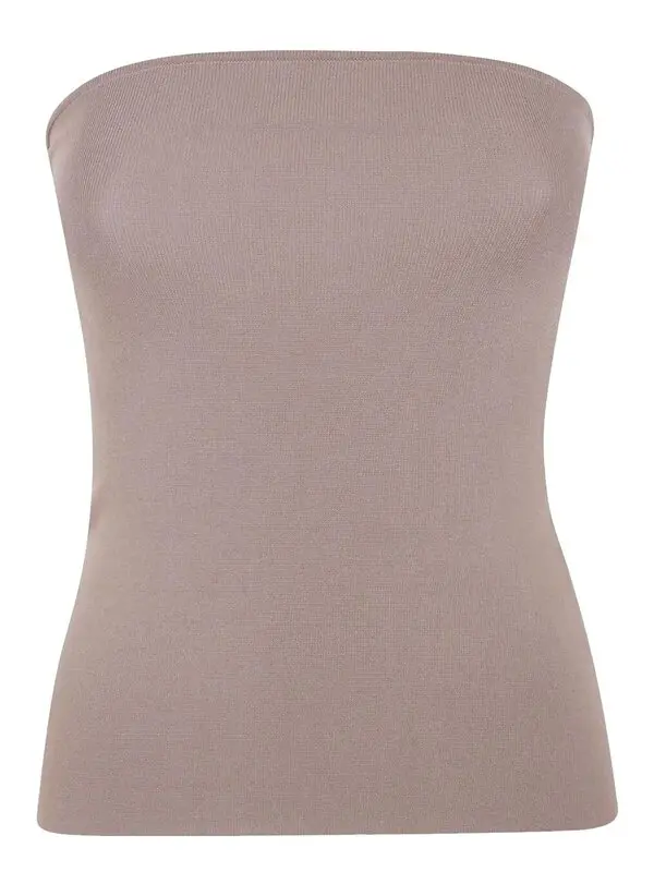 ENTIRE STUDIOS Bandeau Top - Brown