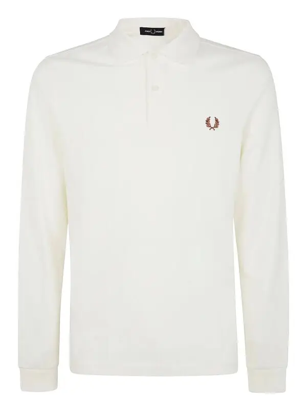 Fred Perry The Long Sleeve Fp Shirt - Beige
