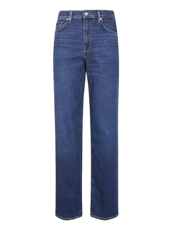 Seven For All Mankind Stovepipe Straight Bluecrest Jeans - Blue