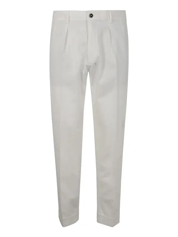 Incotex Tapered Fit Trousers - White