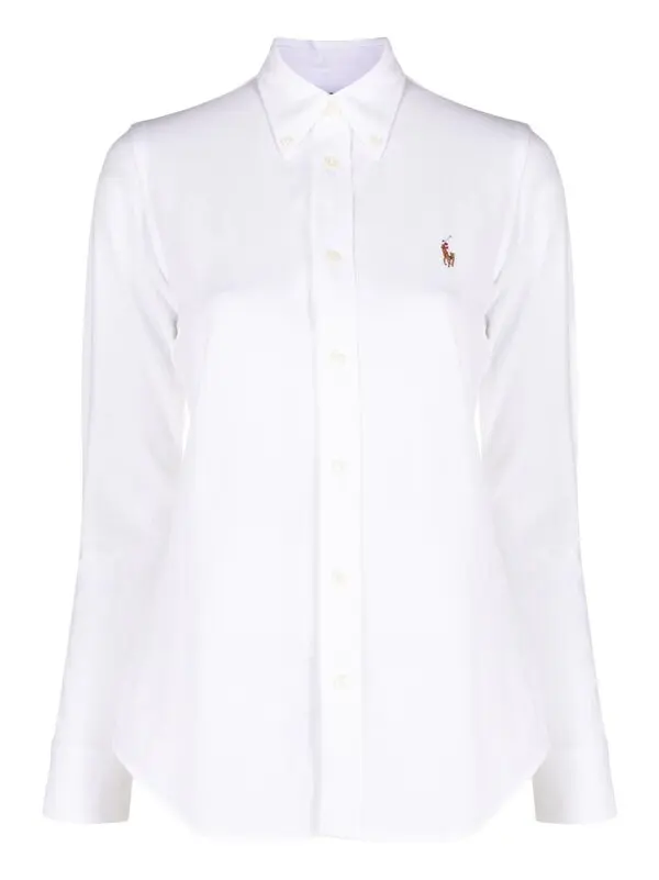 Polo Ralph Lauren Ls Heidi Skinny Knit Shirt - White