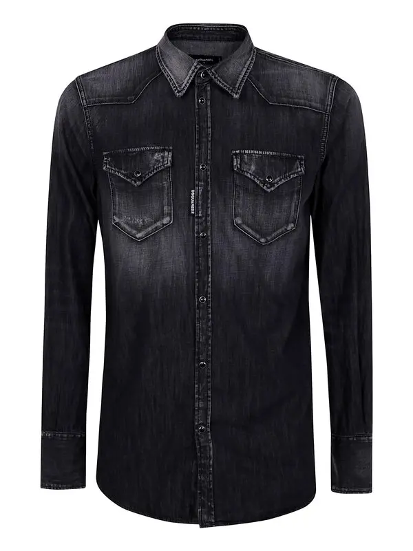 Dsquared2 Classic Western Shirt - Black