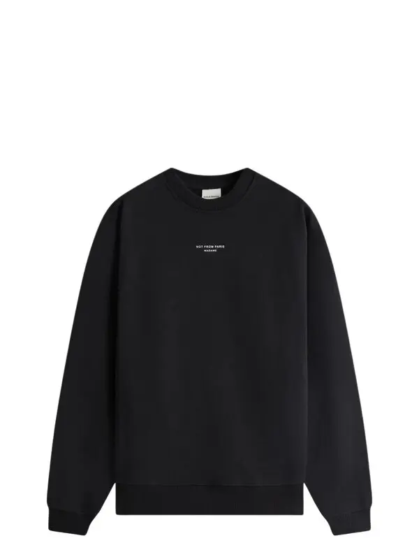 Drole De Monsieur Le Sweatshirt Slogan Classique - Black
