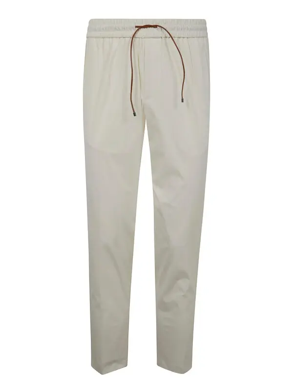 DEVORE INCIPIT Straight Trousers - White