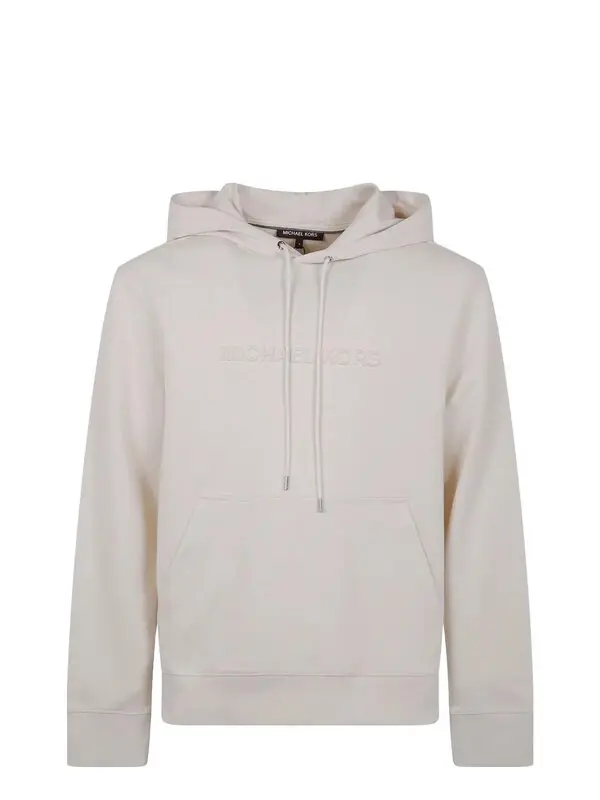 Michael Kors Embossed Logo Hoodie - Beige