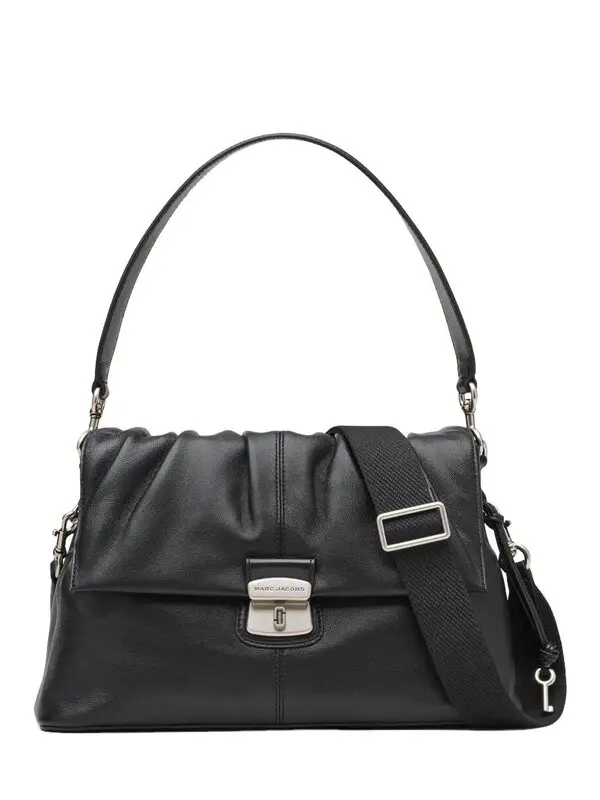 Marc Jacobs The Messenger Bag Leather Shoulder Bag - Black