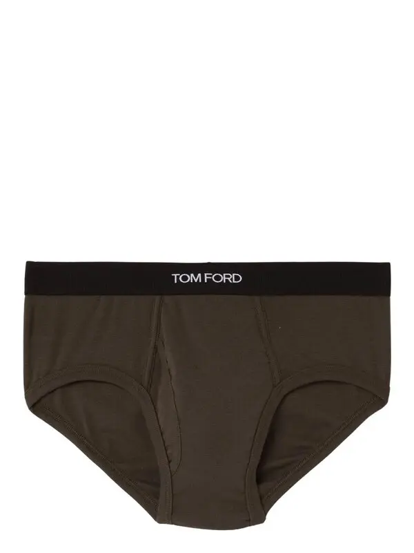 TOM FORD UNDERWEAR Brief Cotton Stetch Jersey - Green