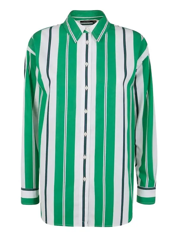 Ralph Lauren Long Sleeve Button-front Shirt - Green