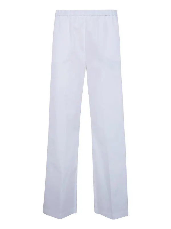 Aspesi Wide Leg Trousers - White