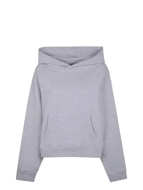 ENTIRE STUDIOS Hooded Organic Cotton Fleece Sweatshirt - Gray