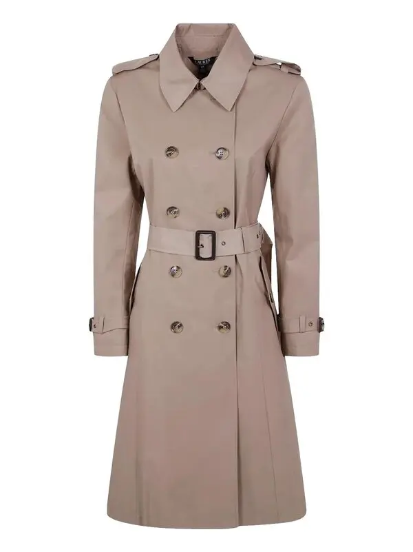 Ralph Lauren Lined Trench Coat - Beige