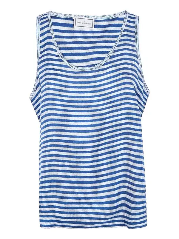 PIERRE-LOUIS MASCIA Aloe" Tank Top - Blue