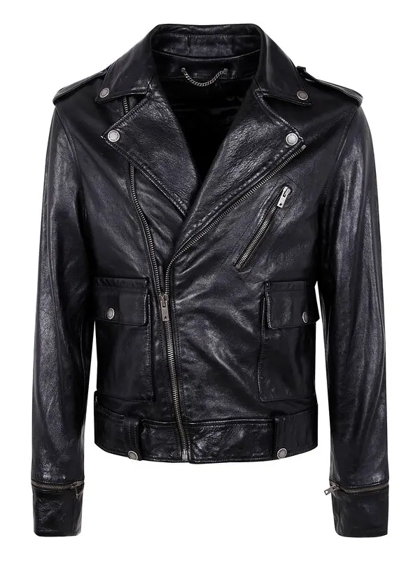 GOLDEN GOOSE Journey Leather Jacket - Black