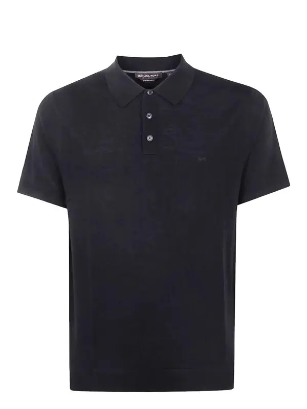 Michael Kors Core Merinos Short Sleeves Polo Embroider - Black