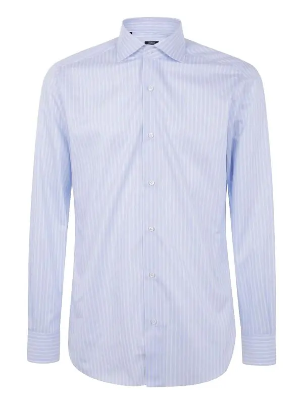 BARBA NAPOLI Double Stripes Shirt - Blue