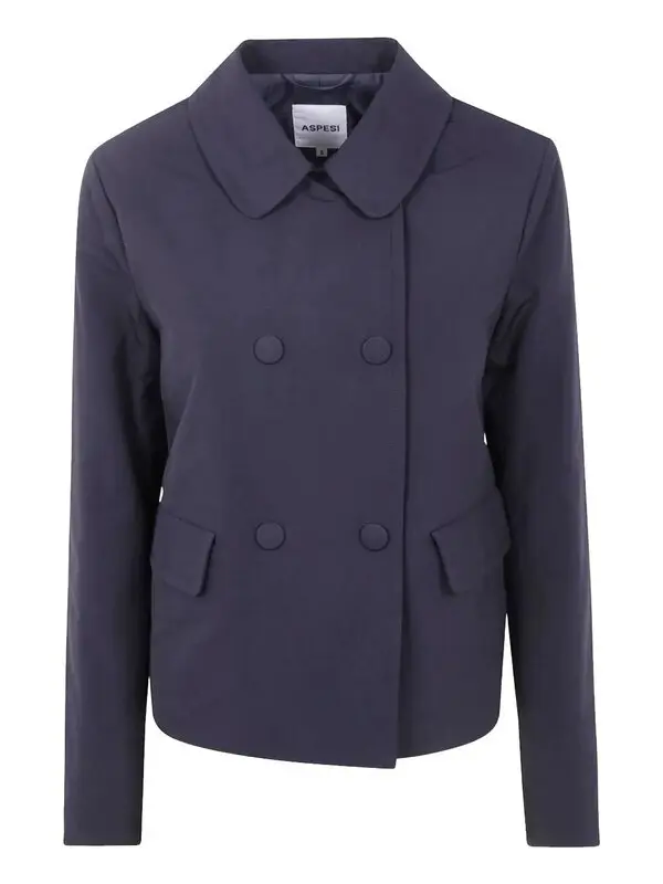 Aspesi Double-breasted Jacket - Blue