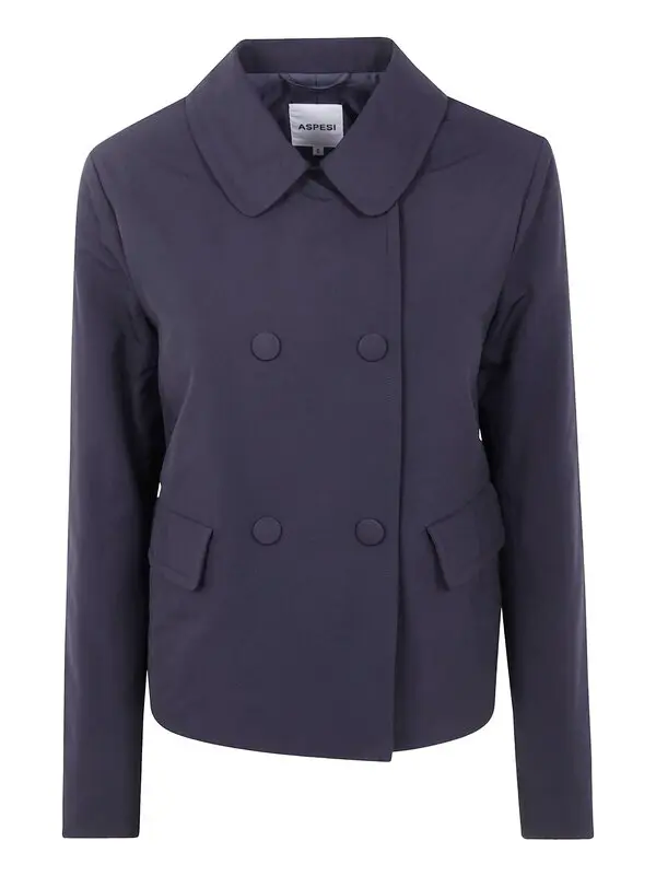 Aspesi Double-breasted Jacket - Blue