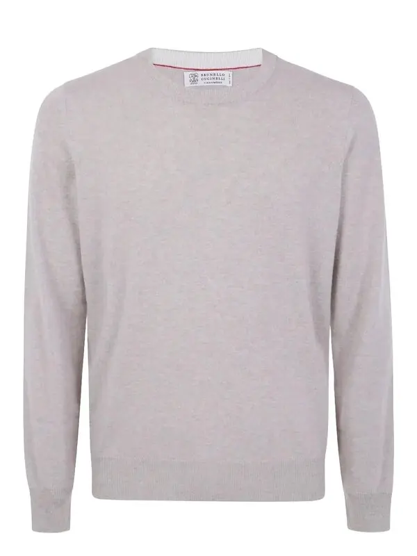 Brunello Cucinelli Classic Cashmere Sweater - Beige