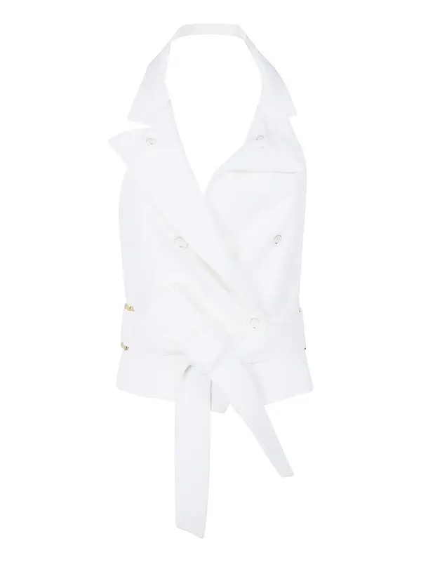 Elisabetta Franchi Gilet - White