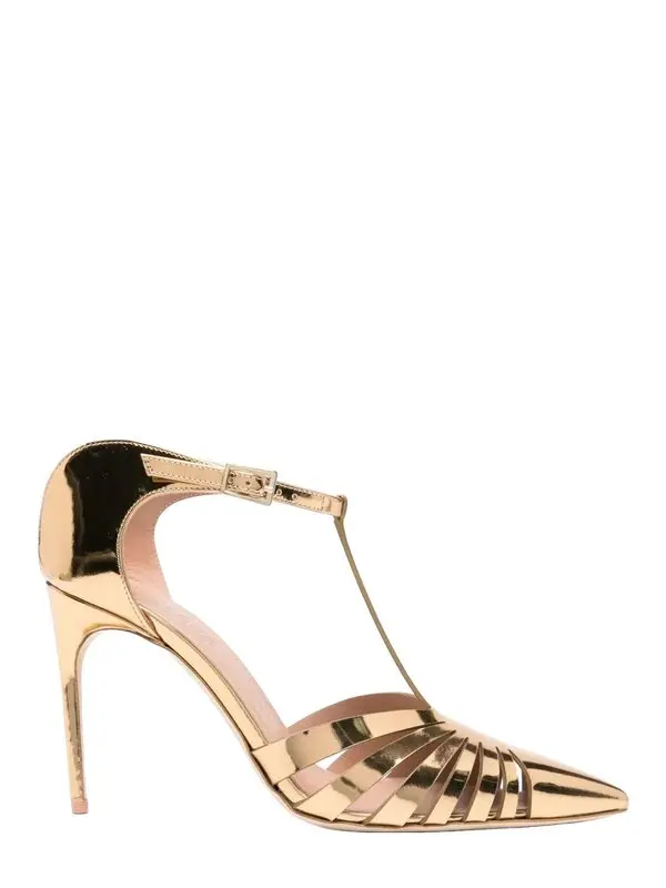 MALONE SOULIERS Jennifer 90 Sandals - Metallic