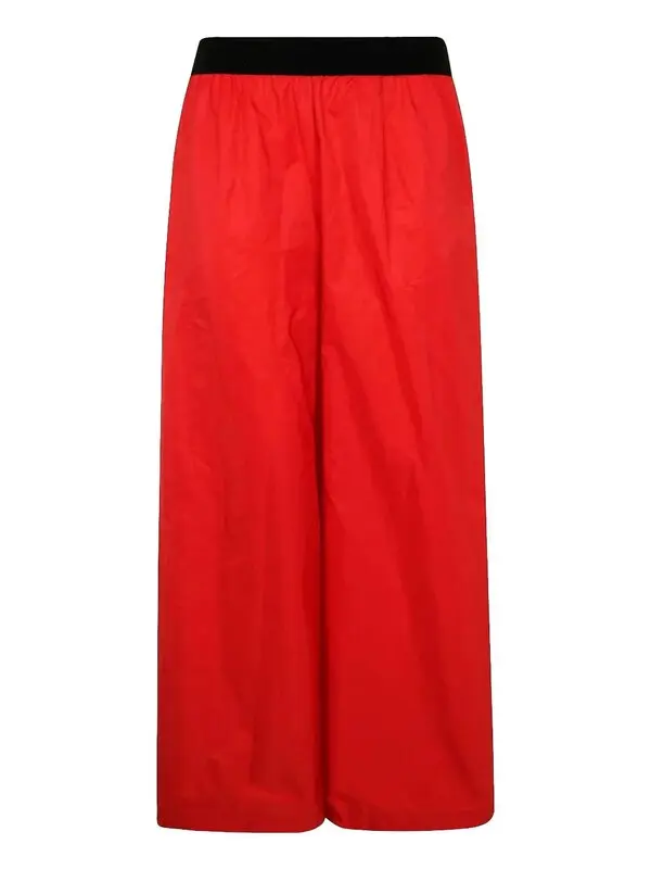 MARIA CALDERARA Wide Leg Trousers - Red