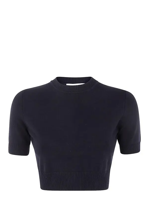 Max Mara Woven 'bettina' T-shirt - Black