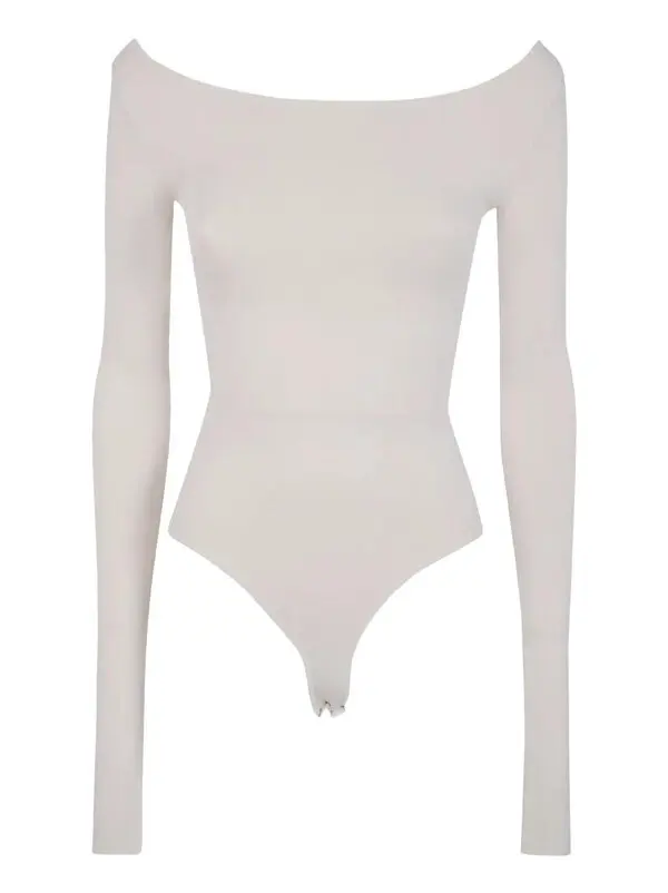 ENTIRE STUDIOS Scoop Neck Bodysuit - White